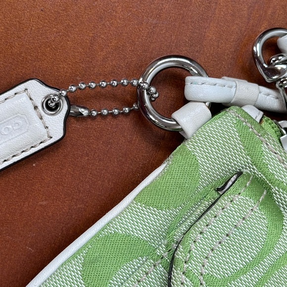 Coach | Accessories | Coach Soho Signature Wristlet In Lime Green W ...